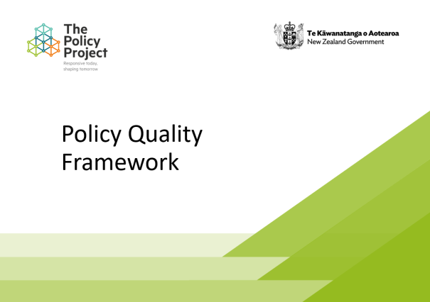 Policy quality | Department of the Prime Minister and Cabinet (DPMC)